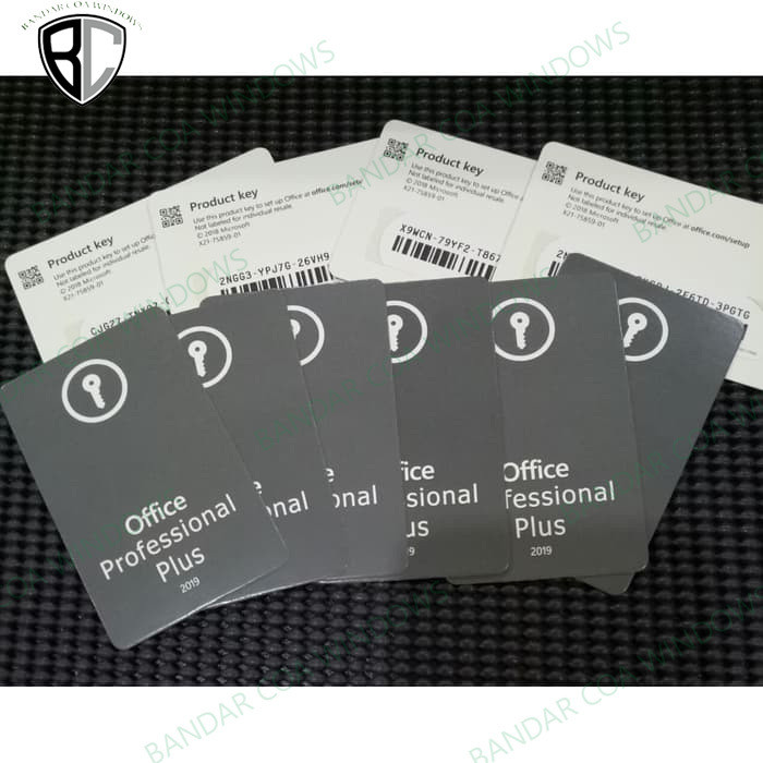 Jual Product Key Card- Office 2019 Pro Plus. Original COA Key Card ...