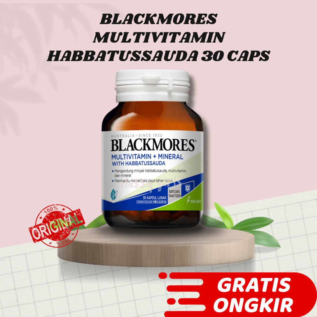 Jual BLACKMORES MULTIVITAMIN + MINERAL HABBATUSSAUDA ISI 30 KAPSUL | Shopee Indonesia