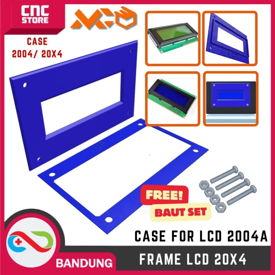 Jual LCD FRAME AKRILIK CASE 1 LAYER 20X4 ARDUINO BIR 2004 PLUS BAUT DAN ...
