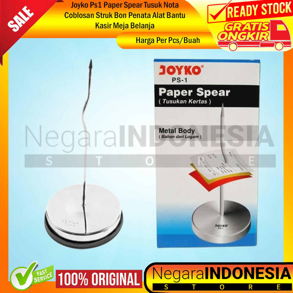 Jual Joyko Ps1 Paper Spear Tusuk Nota Coblosan Struk Bon Penata Alat ...