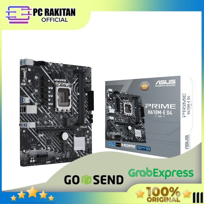 Jual ASUS Motherboard PRIME H610M-E CSM D4 DDR4 (LGA 1700, Gen12) | Shopee Indonesia