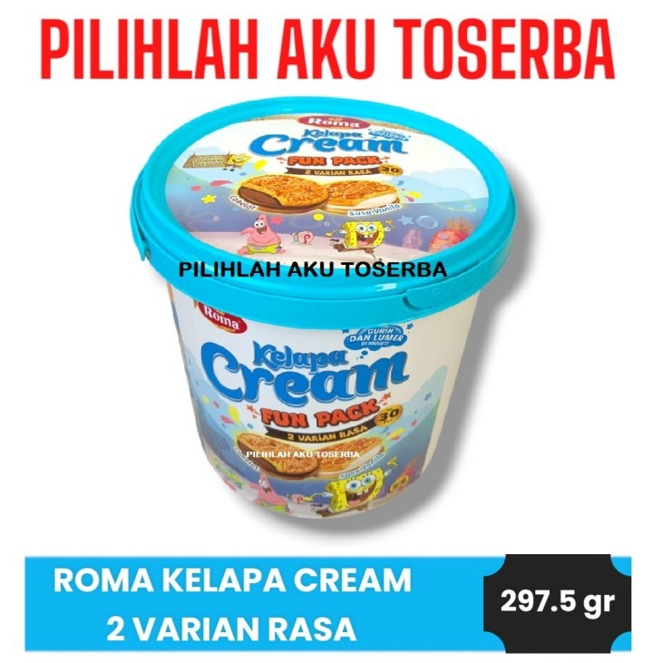 Jual Roma Kelapa CREAM FUN PACK MIX kemasan JAR / EMBER - ( HARGA 1 JAR ...