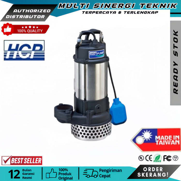 Jual Pompa Celup Submersible Limbah Air Kotor HCP A-21F 1HP 220V Drainase | Shopee Indonesia