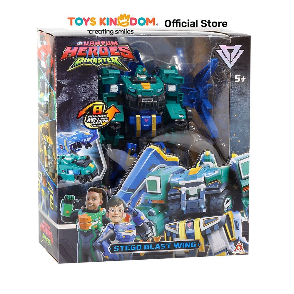 Jual Toys Kingdom Alpha Group Quantum Heroes Dinoster Robot Simple ...