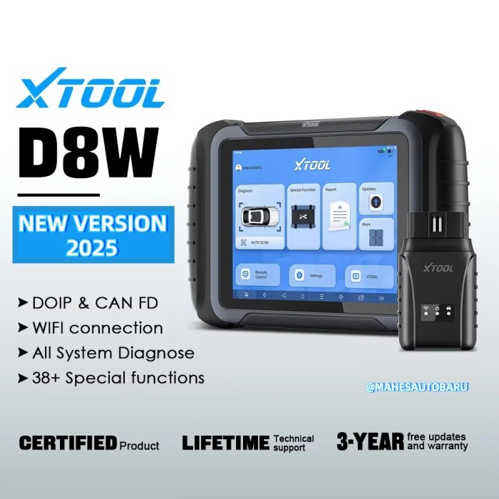 Jual XTOOL D8W Bluetooth Scanner MOBIL Scanner MOBIL ECU Coding Key ...
