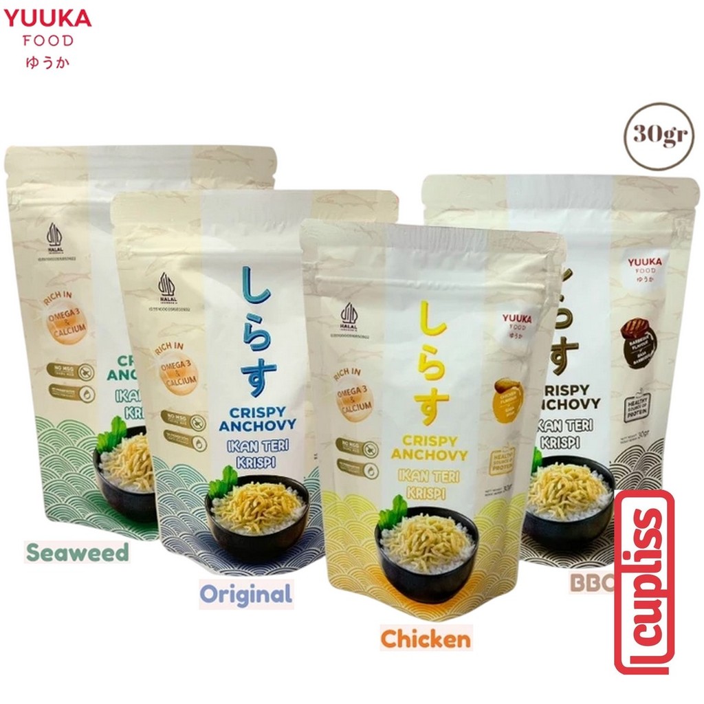 Jual YUUKA FOOD Ikan Teri Krispi Crispy Anchovy 30gr MPASI | Shopee ...