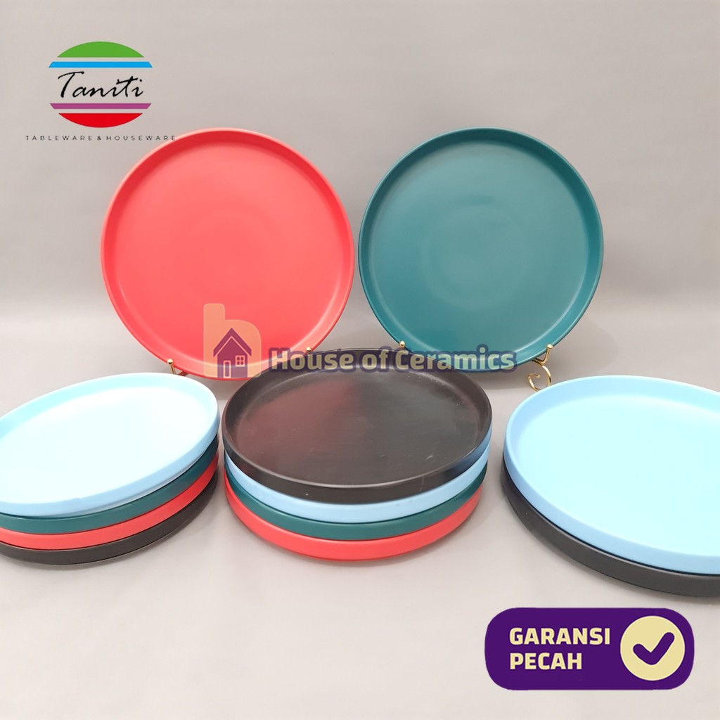 Jual TANITI Piring Keramik Pizza Polos (4 Warna) 8 Inch 9 Inch 10 Inch ...