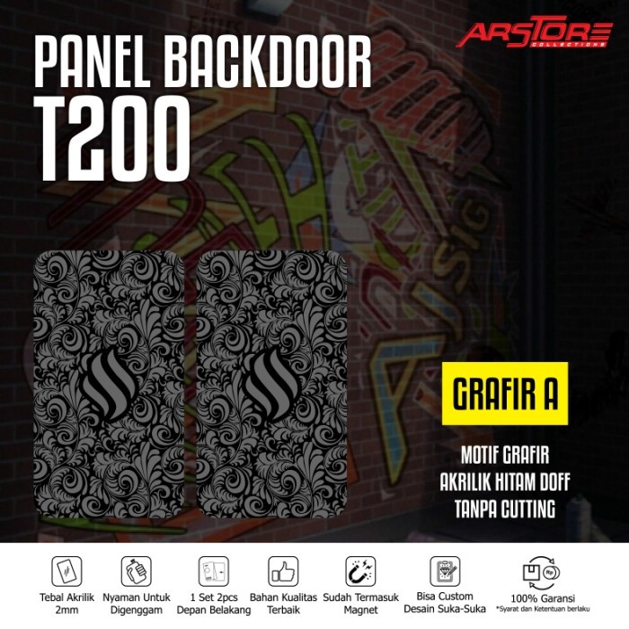 Jual Panel Backdoor Akrilik T200 Hitam & Putih - multijaya furniture ...