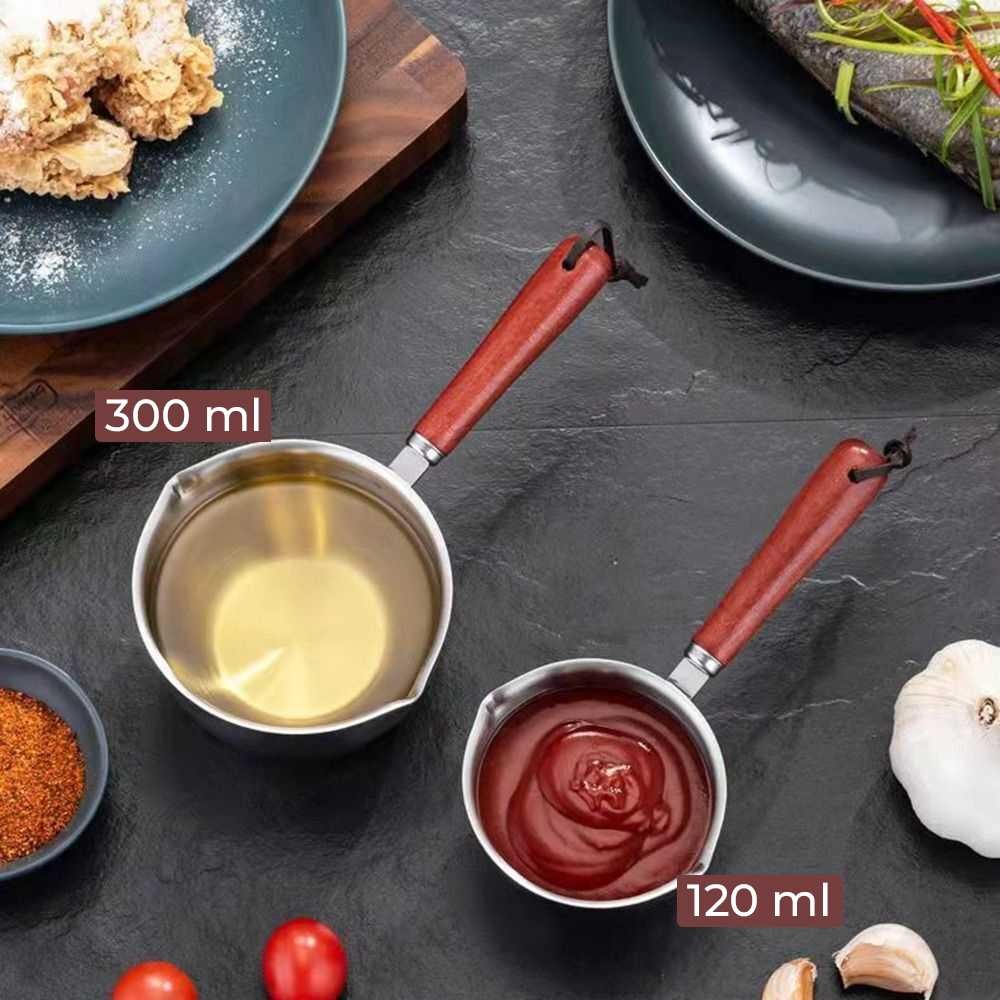 Jual Panci Susu Mini Sauce Pan Stainless Steel 304 Dual Drainage ...