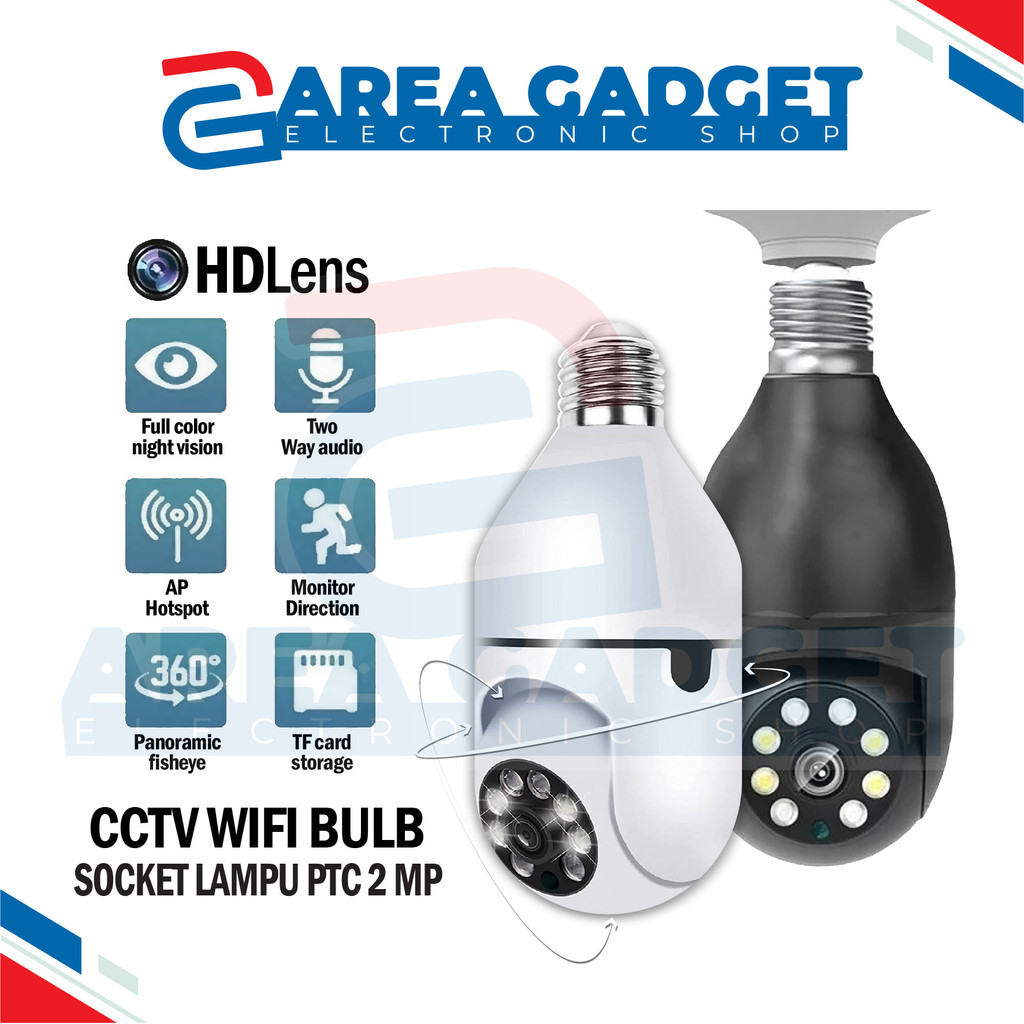 Jual IP CCTV CAMERA Model Dome Socket Lampu PTC CCTV - Dengan LED ...