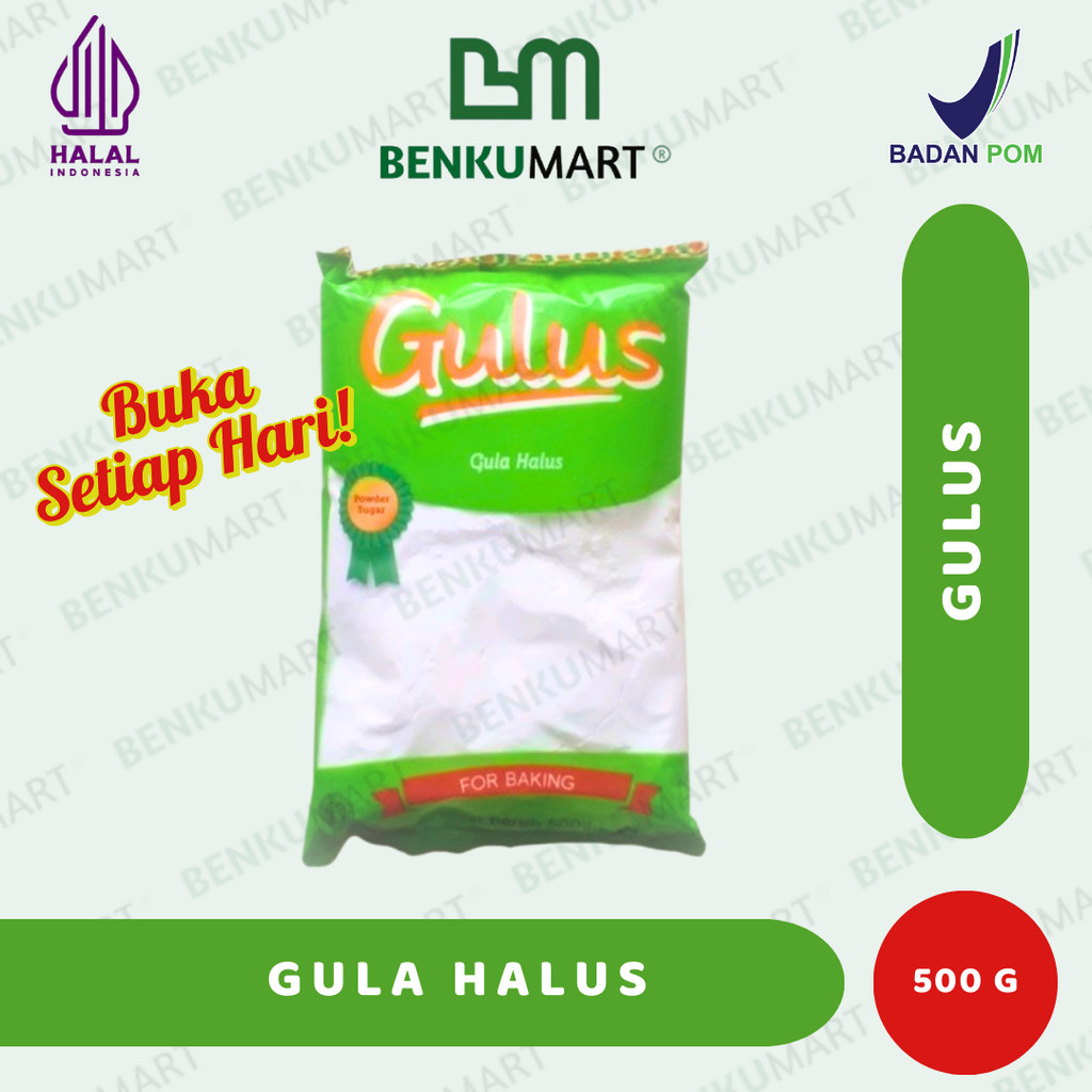 Jual GULUS Gula Halus 500 gr | Icing Sugar | Shopee Indonesia