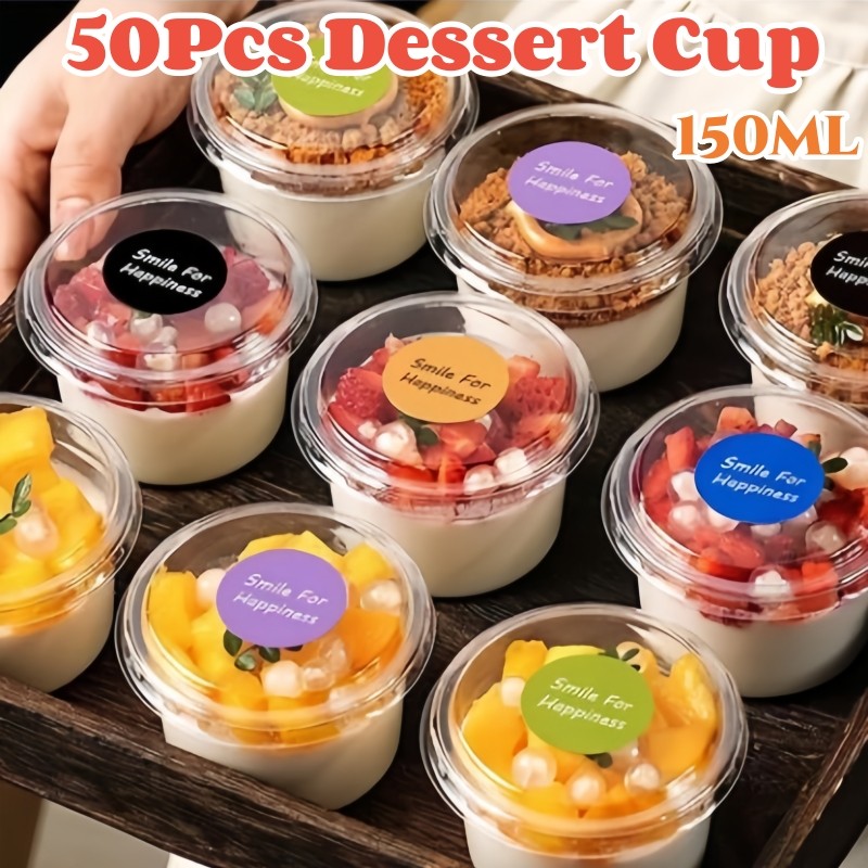 Jual COD 50PCS Puding Jelly Cup + Tutup Gelas Cangkir Cup Dessert Box ...