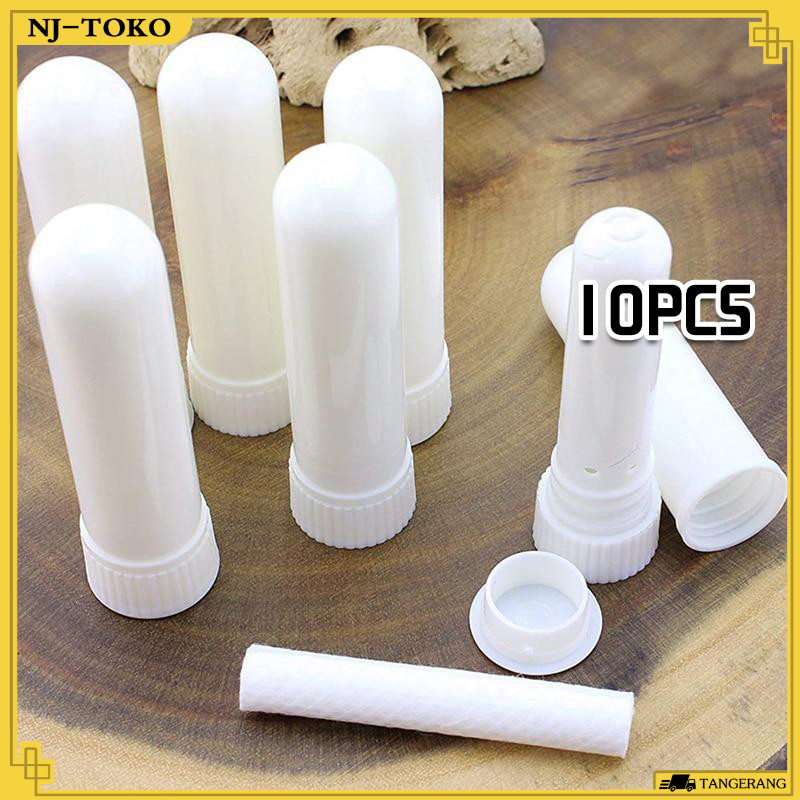 Jual 10 Buah Inhaler Kosong Warna Putih Inhaler Tube Dengan Bar Kapas ...