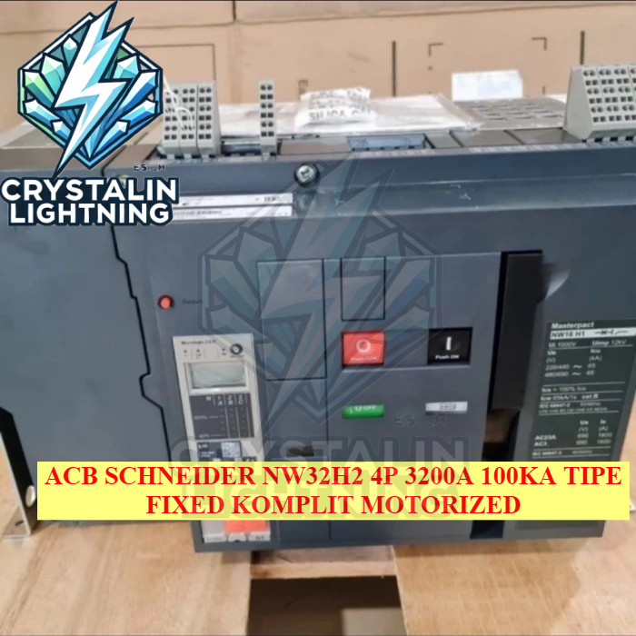 Jual ACB (Air Circuit Breaker) Schneider MasterPact NW32H2 4P 3200A 100kA Tipe Fixed Komplit ...