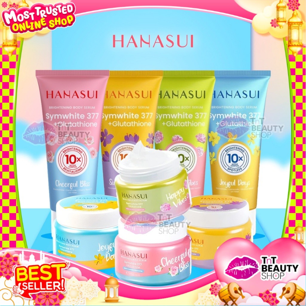 Jual HANASUI Brightening Body Scrub & Body Serum Symwhite 377 ...
