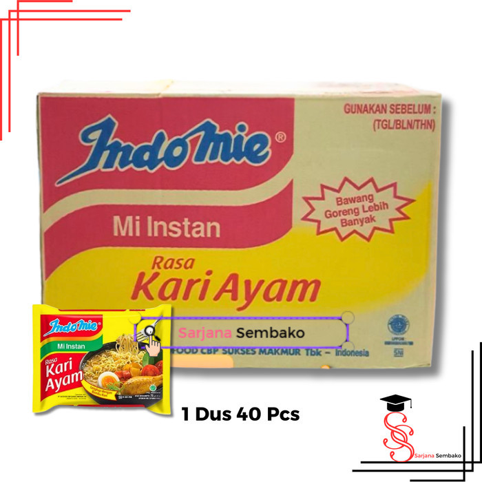 Jual Indomie Kari Ayam - 1 Dus 40 Pcs | Shopee Indonesia