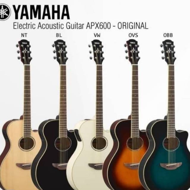 Jual promo spesial Promo Gitar Akustik Elektrik YAMAHA APX600 generasi setelah APX500 II APX 500 ...