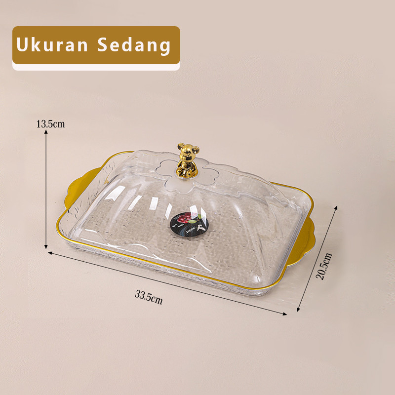 Jual Tempat roti/kue kotak roti aesthetic tempat saji dengan Tutup ...