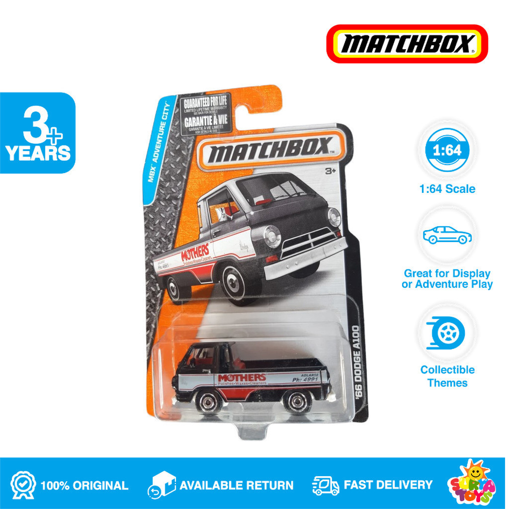 Jual Matchbox MBX Adventure City - 66 Dodge A100 Mothers | Shopee Indonesia