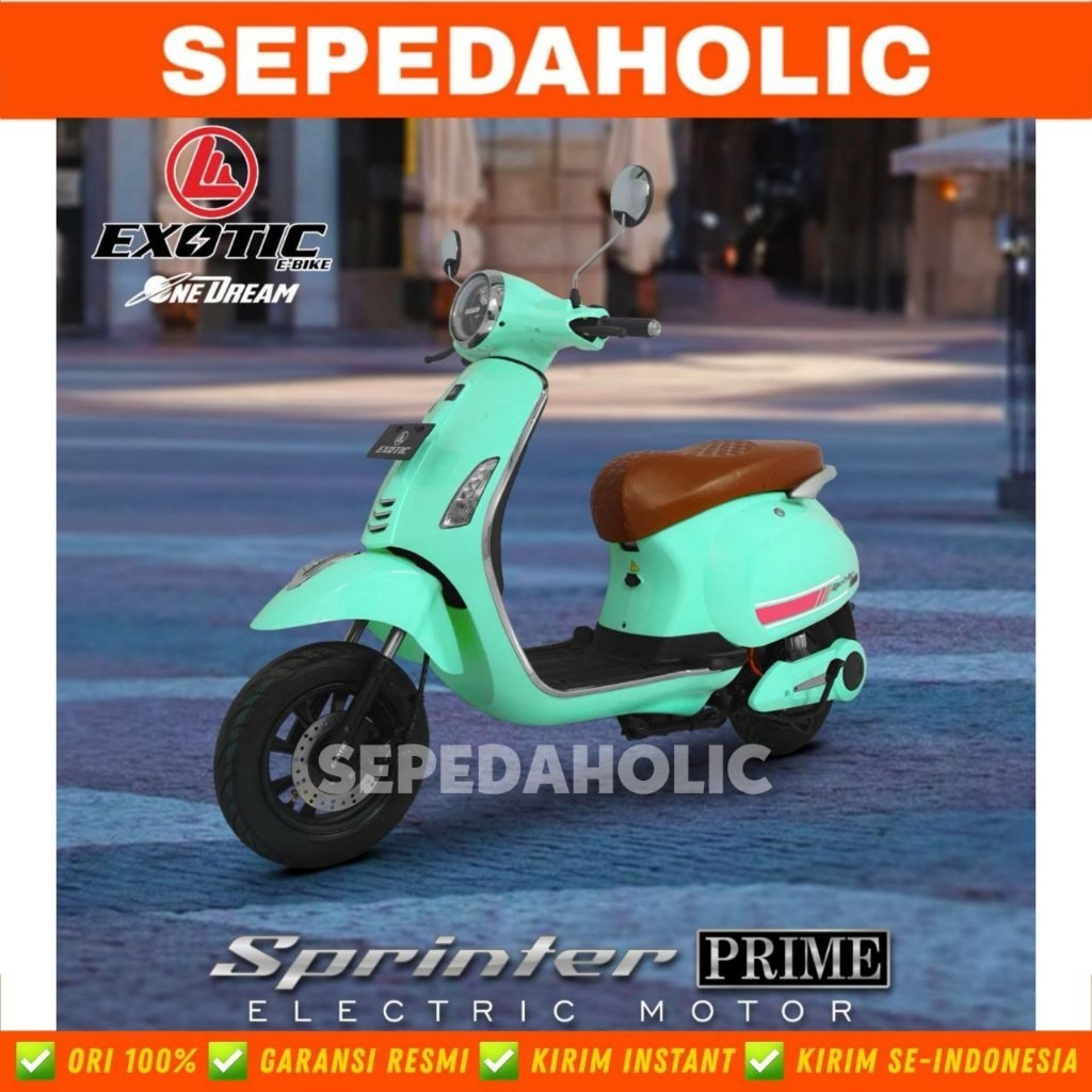 Jual Sepeda Motor Listrik EXOTIC SPRINTER PRIME 1200 Watt Electric Bike ...