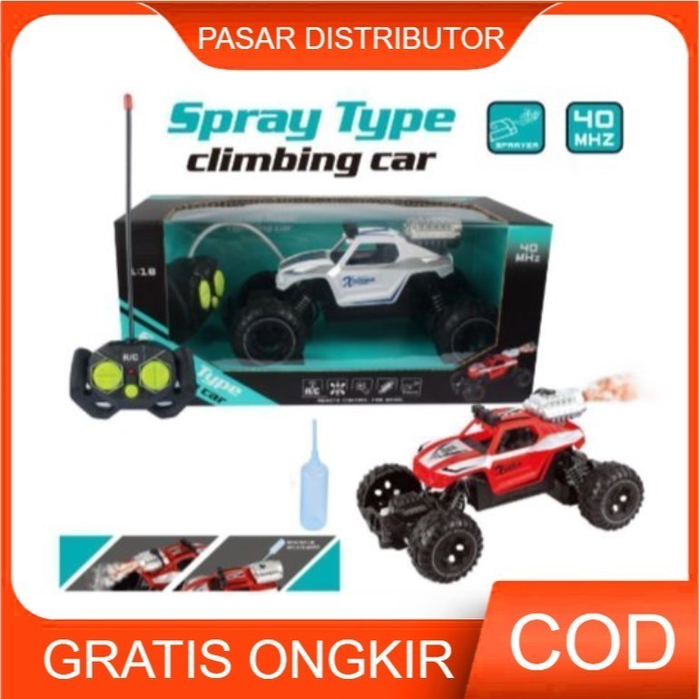 Jual Mainan Anak RC SPRAY TYPE CLIMBING CAR 1:18 / 338-25A Remote ...