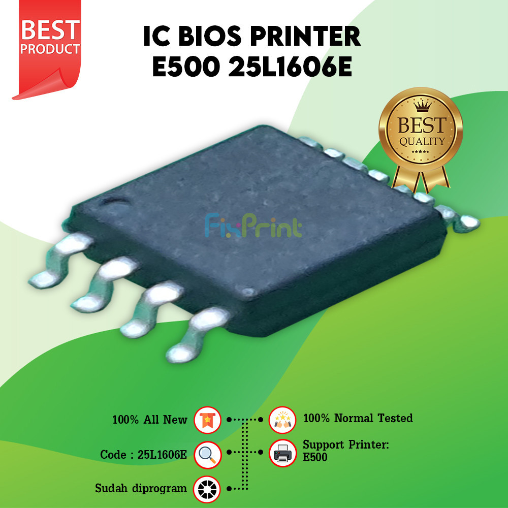 Jual IC BIOS Can Printer E500 25L1606E, Resetter Firmware Can E500, IC ...