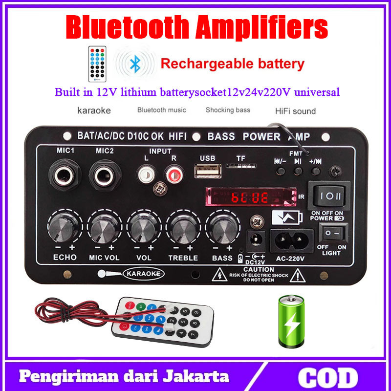 Jual 【Siap】Bluetooth Amplifier Board 220V 12V 24V Digital Bluetooth ...