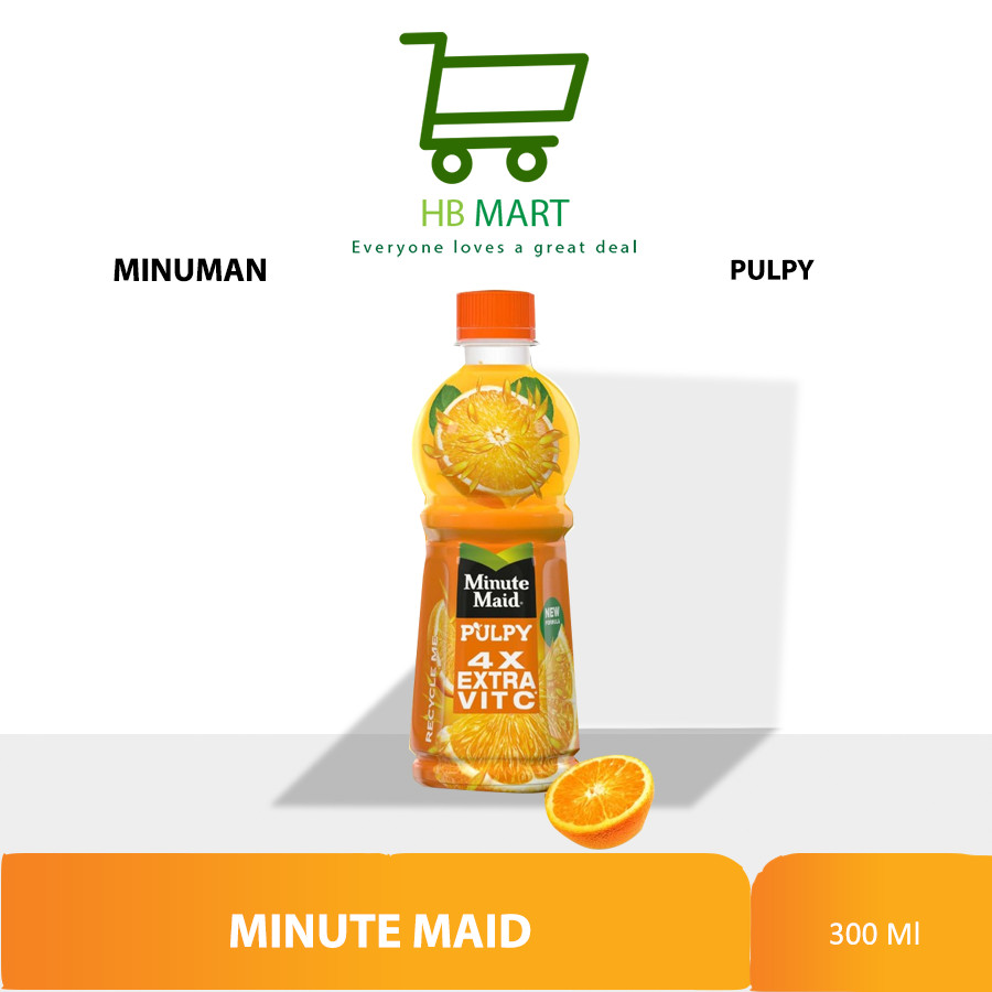 Jual MINUTE MAID PULPY ORANGE - BOTOL 300 ML X 1 PCS | Shopee Indonesia