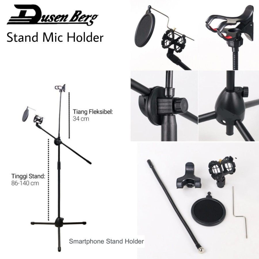 Jual Stand Mic Smart Phone DUSENBERG Tinggi Kaki TIga , Kualitas Bagus ...