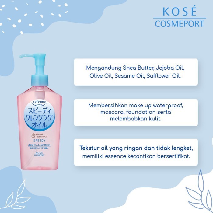 Jual Kose Cosmeport - Softymo Speedy Cleansing Oil 230 ml | Shopee Indonesia