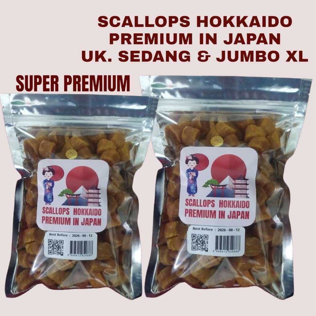Jual SCALLOP KERING PREMIUM JAPAN XL 100g / SCALLOPS HOKKAIDO PREMIUM ...
