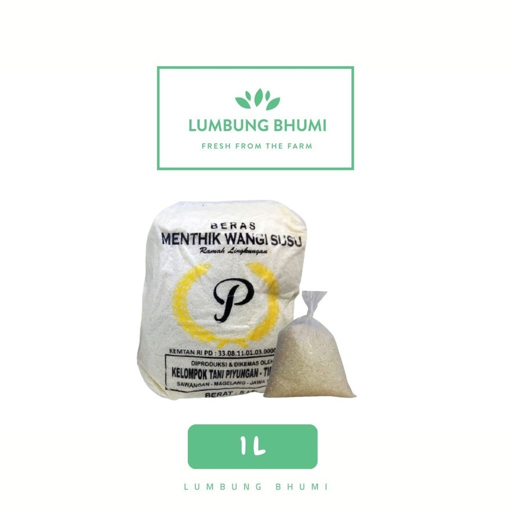 Jual Beras Mentik Wangi Susu 1 L - Lumbung Bhumi | Shopee Indonesia