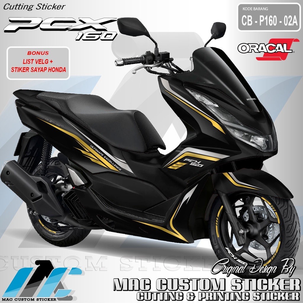 Jual STRIPING PCX 160 - CUTTING STICKER HONDA PCX 160 - STIKER PCX 160 ...