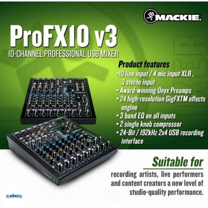 Jual MIXER MACKIE PRO FX10 V3 ORIGINAL MACKIE PRO ORIGINAL GARANSI 1 TAHUN | Shopee Indonesia