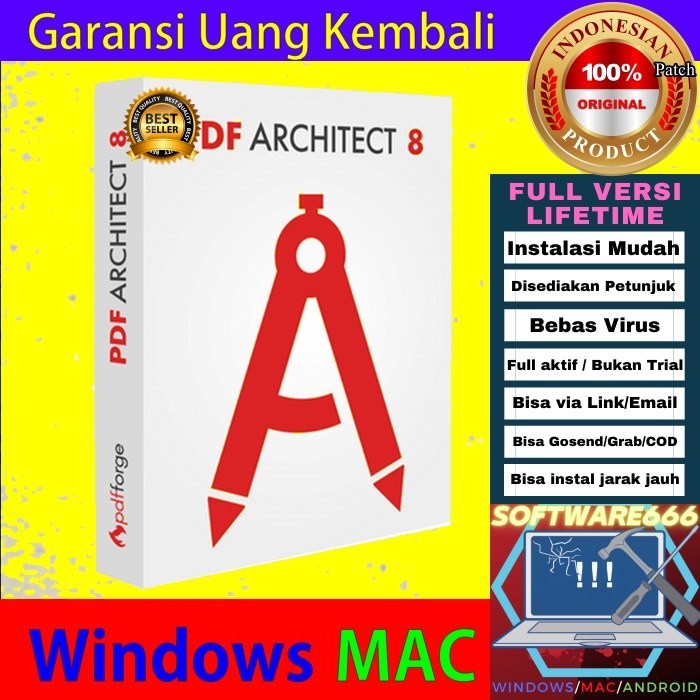 Jual Software Edit PDF & OCR: PDF Architect Pro + OCR 8 [WIN ...