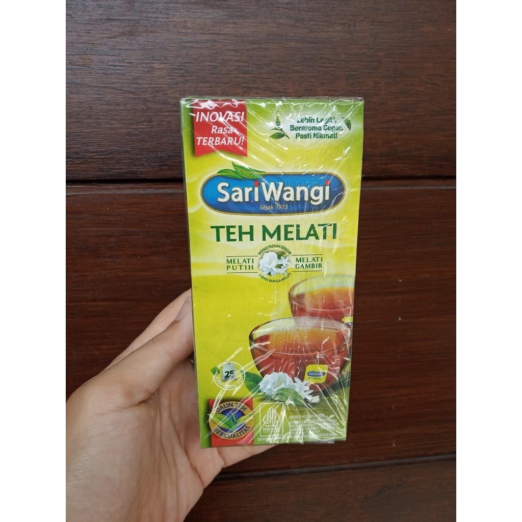 Jual Sariwangi Sari Wangi Teh Melati Isi 25 Kantong Teh Celup | Shopee ...