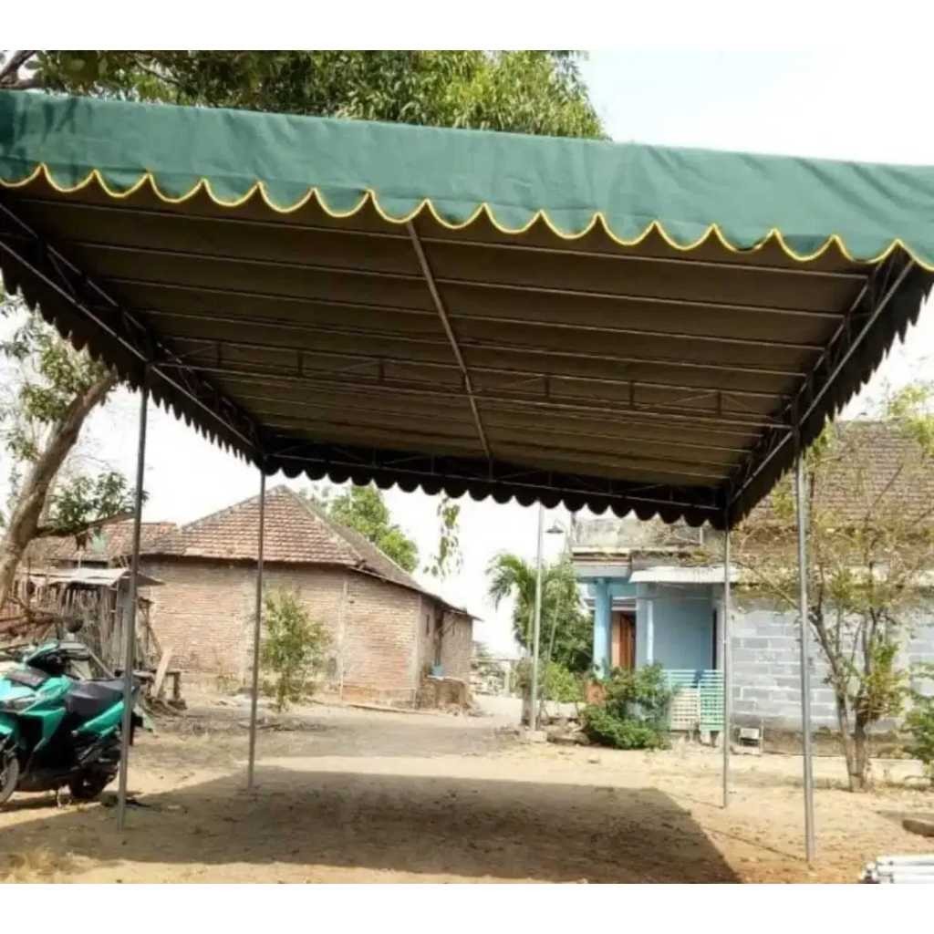Jual Terpal tenda terop rumbai custom ukuran harga permeter bahan d 300 ...