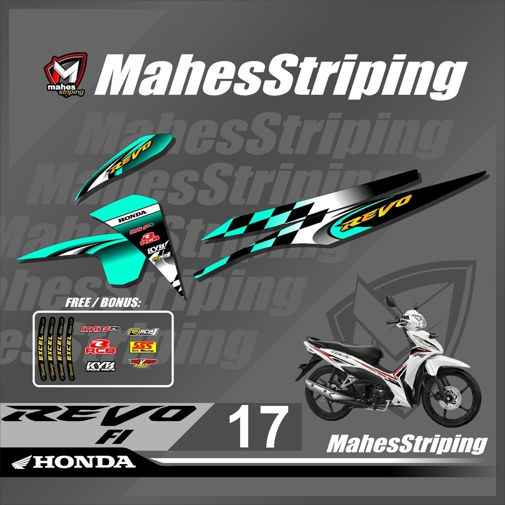 Jual Sticker Striping Revo Fi New - Stiker Lis Variasi Revo injeksi ...
