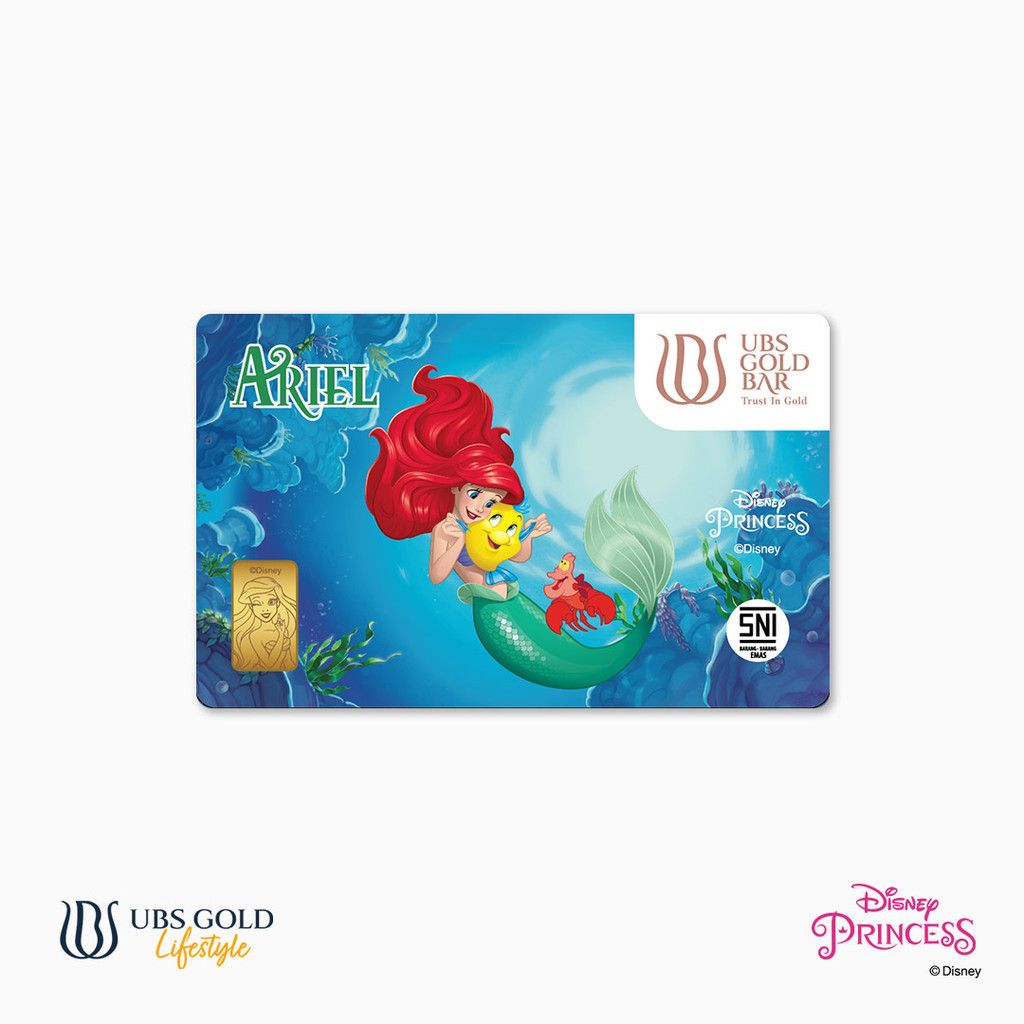 Jual UBS Gold Logam Mulia Disney Princess Ariel 1 Gr | Shopee Indonesia
