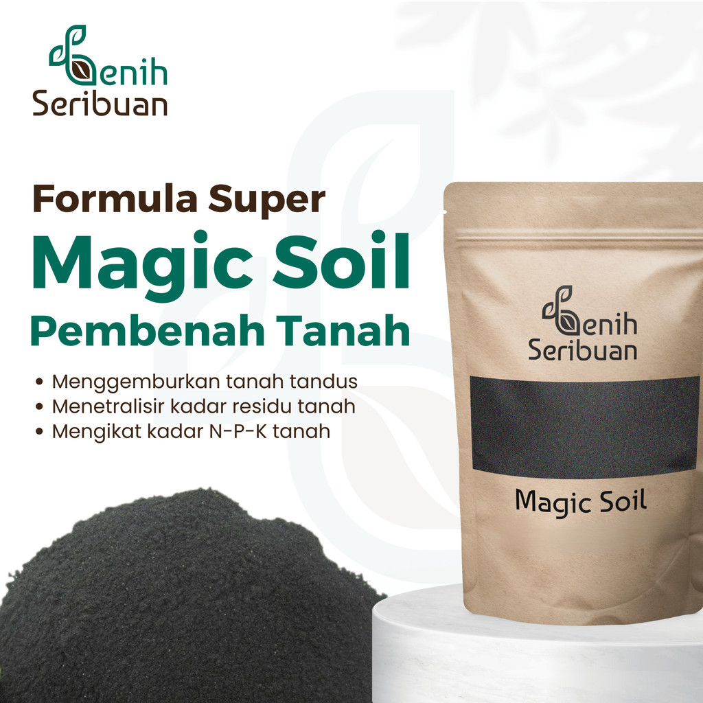 Jual Benih Seribuan - Magic Soil 200gr Pupuk Organik Pembenah Tanah Serbuk | Shopee Indonesia