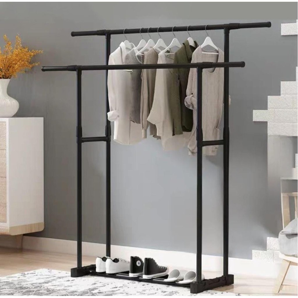 Jual Jemuran portable / stand hanger double root / stand hanger ...