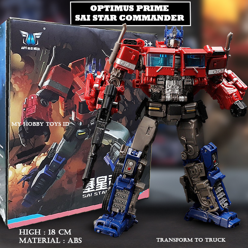 Jual Mainan Anak Laki Laki Action Figure Robot Transformer Optimus Prime Bumblebee Transformer ...