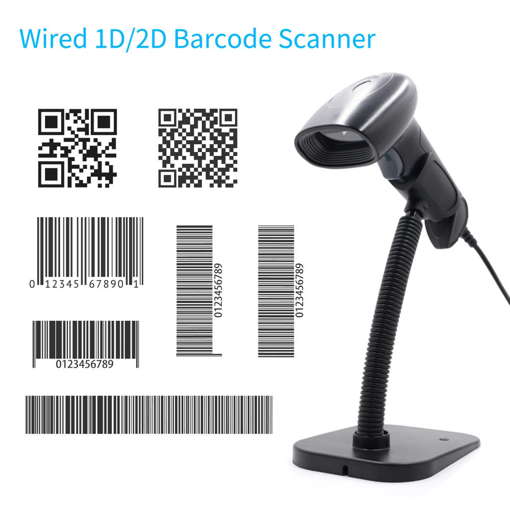 Jual Taffware Barcode Scanner Auto-Sensing Scanning Gun 1D 2D | Shopee ...