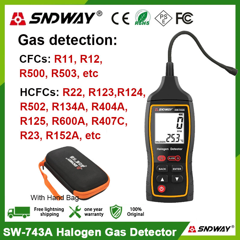 Jual SNDWAY SW-743A Halogen Leak Detector Refrigerant Gas Car Air ...