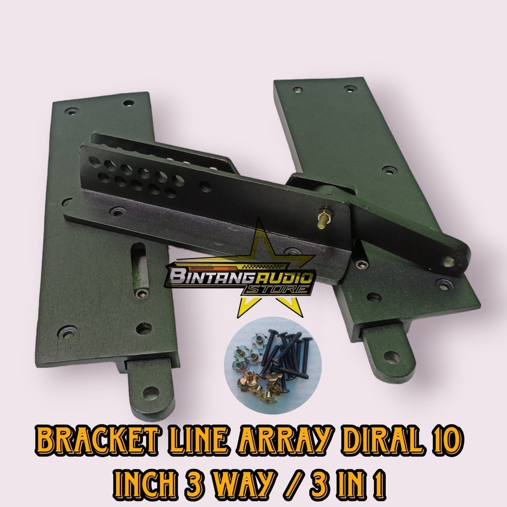 Jual Breket Line Array Diral 3x1 Ukuran Box Speaker 10'' 3 WAY / Bracket 3 in 1 Berkualitas ...