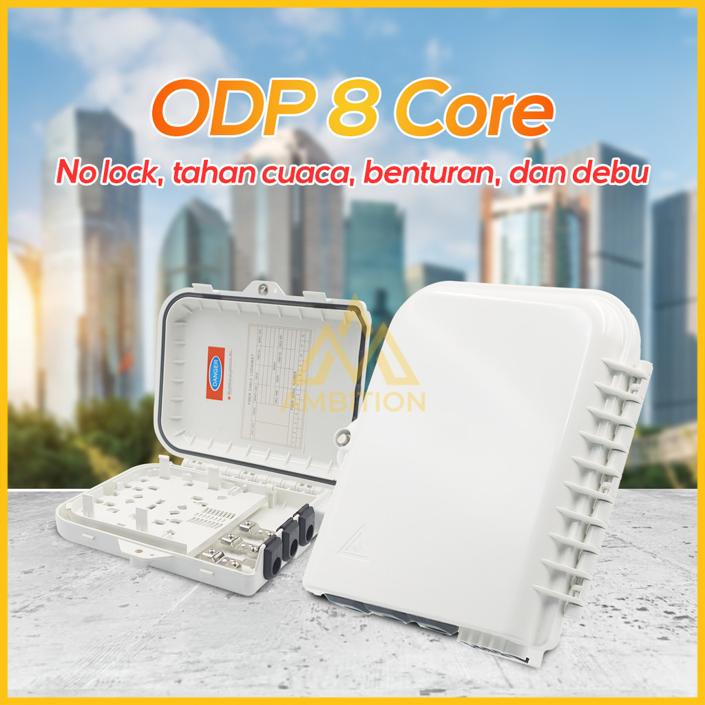 Jual Model BS Optical Distribution Point NoLock ODP 8 Core Hitam ...