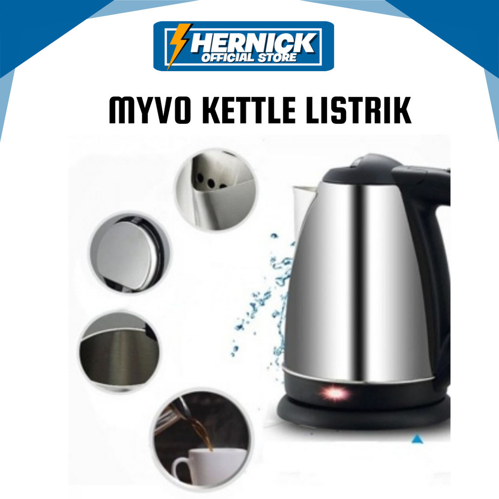 Jual MYVO Teko Listrik 2 Liter Full Stainless Steel Pemanas Air ...