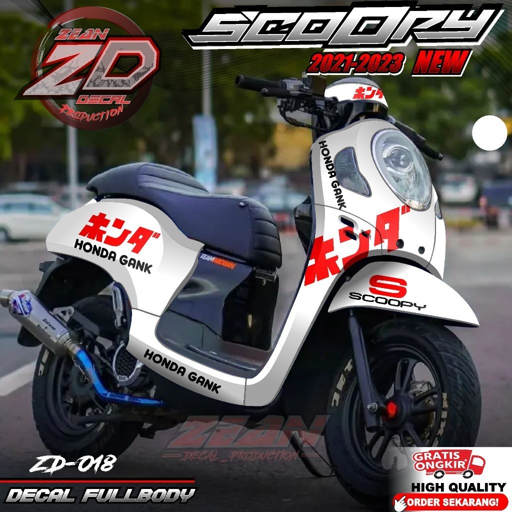 Jual (COD) TERBARU Decal Sticker Motor Scoopy New 2021 2022 2023 Full ...