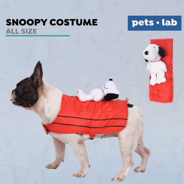 Jual Peanuts Charlie Brown Snoopy Dog Rider Baju Anjing Kostum Merah ...