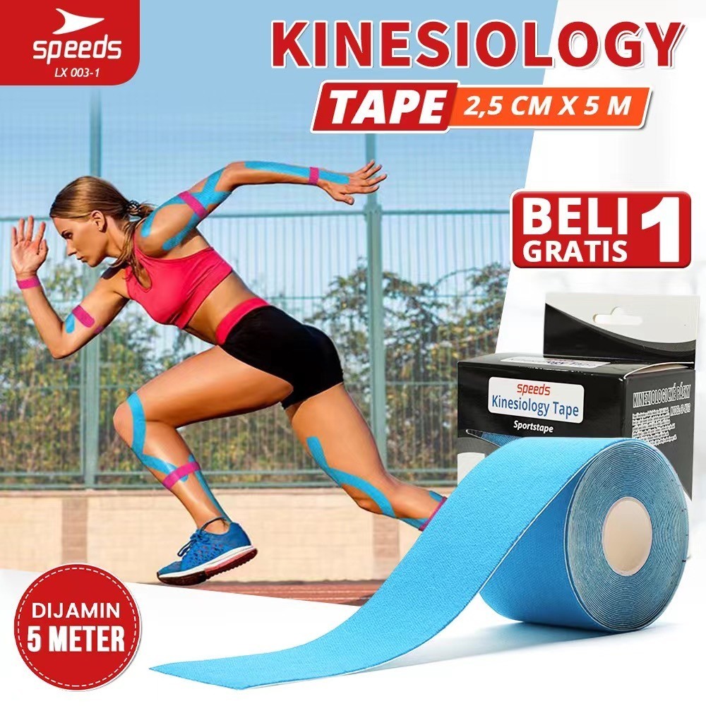 Jual 【SPEEDS】Kinesiology Tape / Kanesio Tape (UK. 2.5cm x 5m) Termurah Aman Aksesoris Fitness ...